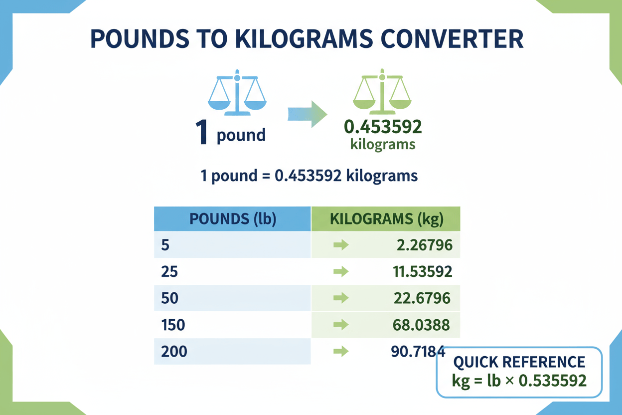 Pounds to Kilograms Converter | Free Online lb to kg Calculator ...