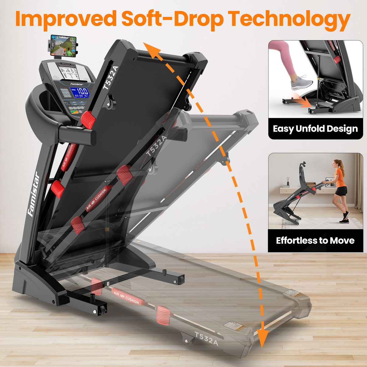 Famistar | Smart Folding Treadmill for Home – Multiple-Level Auto ...